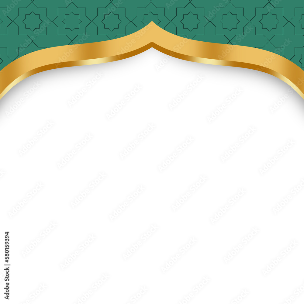 Green Islamic border, islamic design, islamic frame, border, frame, eid ...