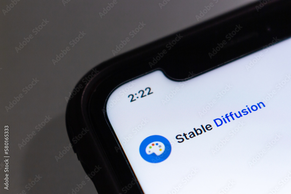 Vancouver, CANADA - Feb 26 2023 : Website of Stable Diffusion seen in ...