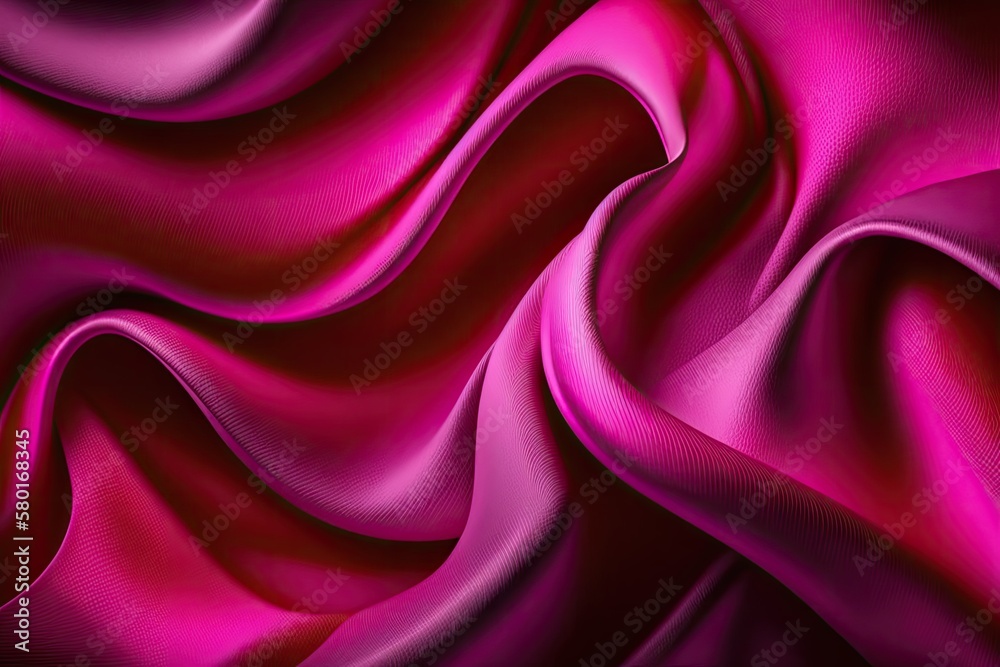 magenta silk silky satin fabric elegant extravagant luxury wavy shiny ...