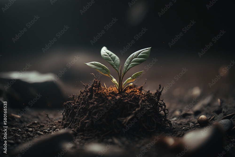 ภาพประกอบสต็อก Sprout or seedling. eco , nature firm, ecology, healthy ...