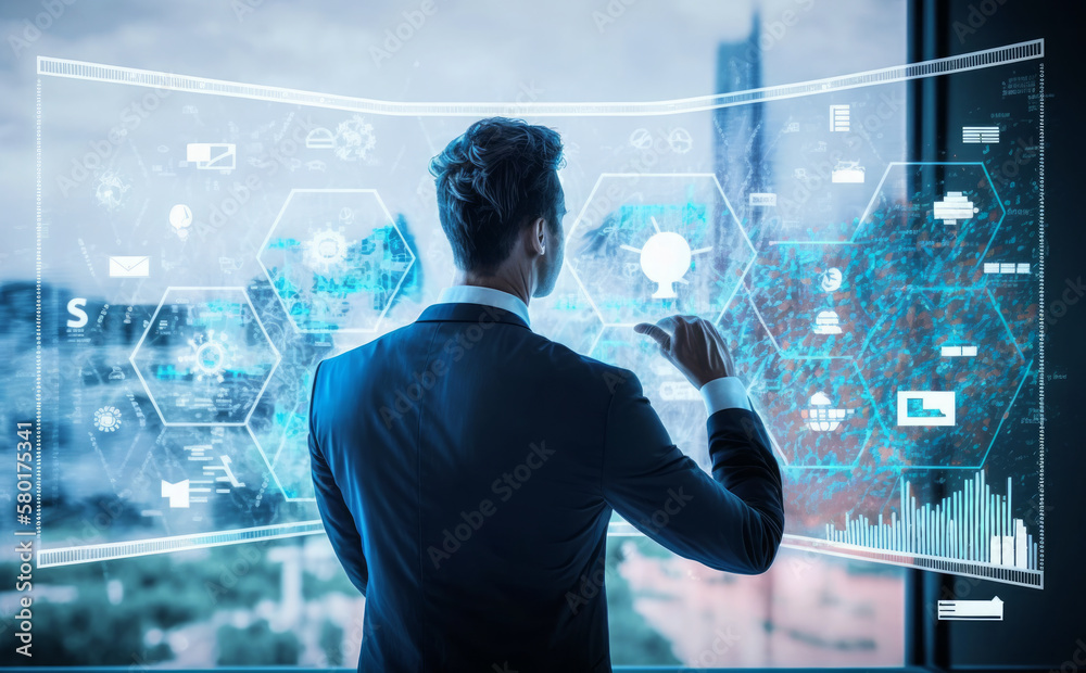 Scientists Using Big Data Analytics Visualization Technology And Information Structure Analysis
