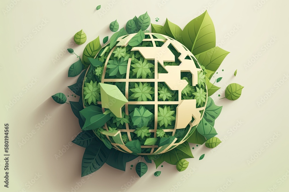 Environmental, Social, and Governance (ESG) Concept. a globe shaped ...