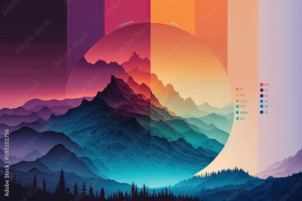 gradient color palette, colorful background, Made by AI,Artificial ...