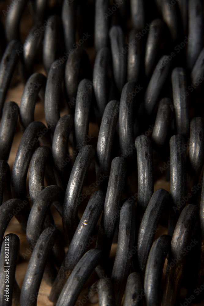 heavy barbed wire staples for construction and carpentry creating black ...