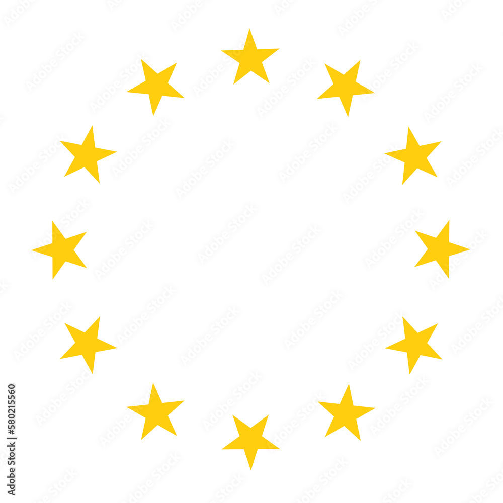European union stars isolated png. Stock Illustration | Adobe Stock