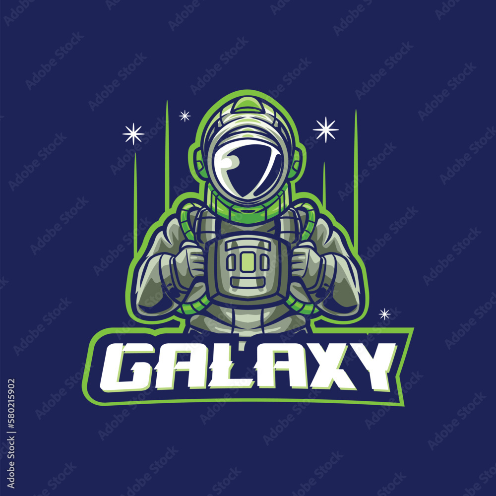 Vector astronaut mascot logo template for esport and sport logo team ...