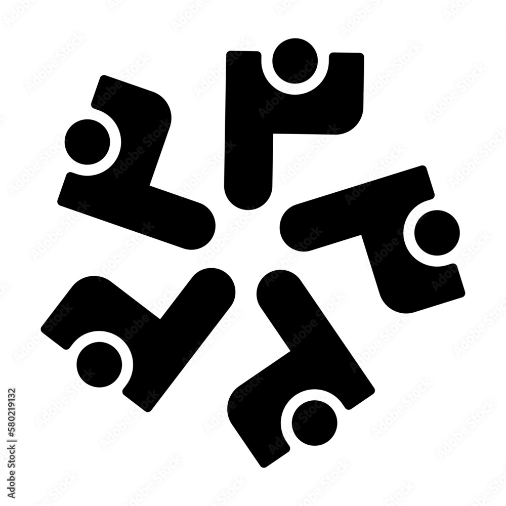Business icon logo with partners icon. The partners icon is a partner ...