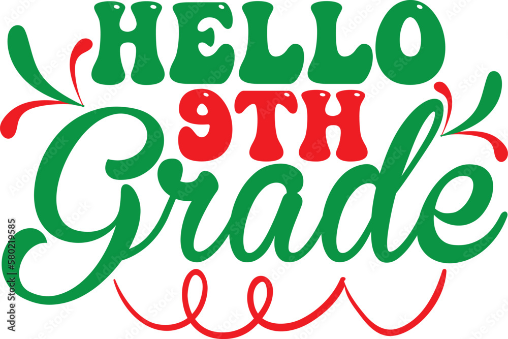 Back To School Svg,welcome Back To School,hello Ninth Grade Svg, 9th ...