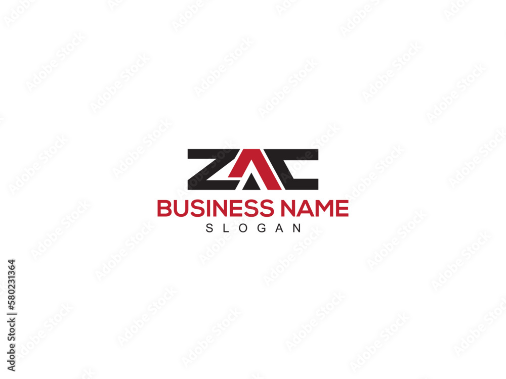Vetor de ZAC Logo Vector, Minimalist Za zac Letter Logo Design Vector ...