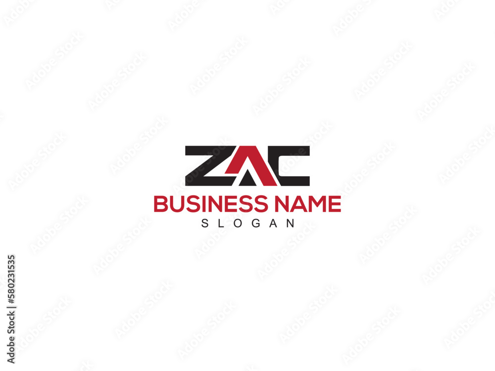 Vetor de ZAC Logo Vector, Minimalist Za zac Letter Logo Design Vector ...