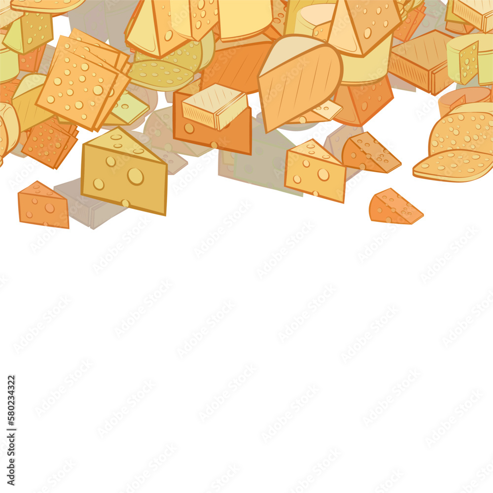 Background pattern abstract design texture. Cheeses. Horizontal ...