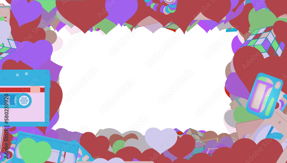 Background pattern abstract design texture. Border frame, transparent ...