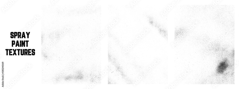Spray Paint Textures vector backgrounds. Overlays stamp texture with ...