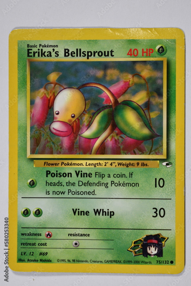 Pokemon Bellsprout Card