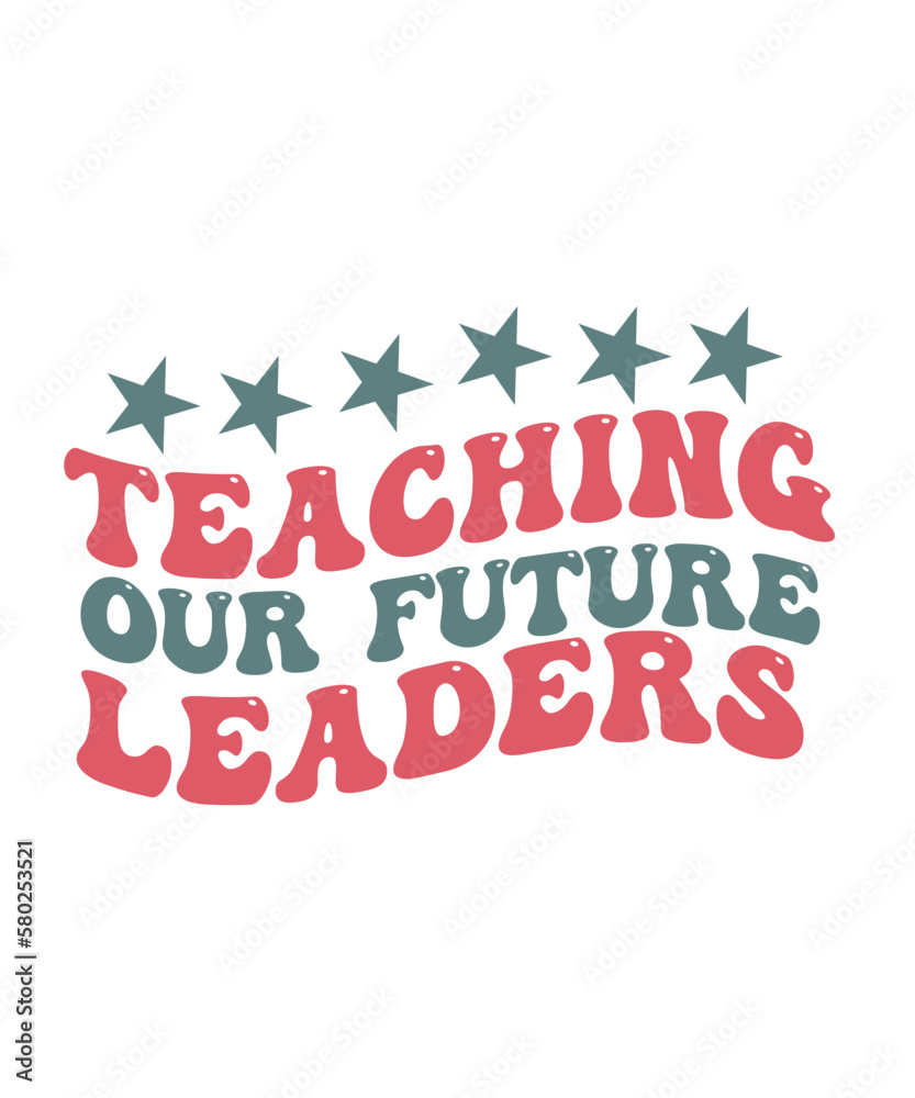 Vetor do Stock: Retro Teacher Svg Bundle,RETRO TEACHER SVG Bundle ...