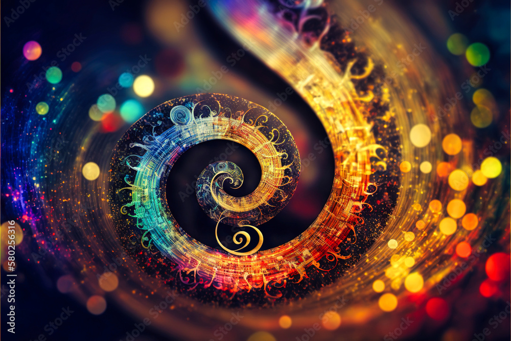 Music graphite poster, treble clef and notes. Background, wallpaper ...