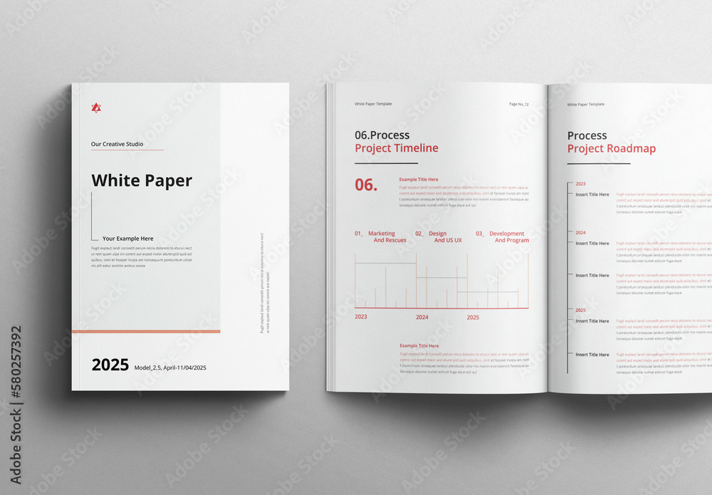 White Paper Template Stock Template | Adobe Stock
