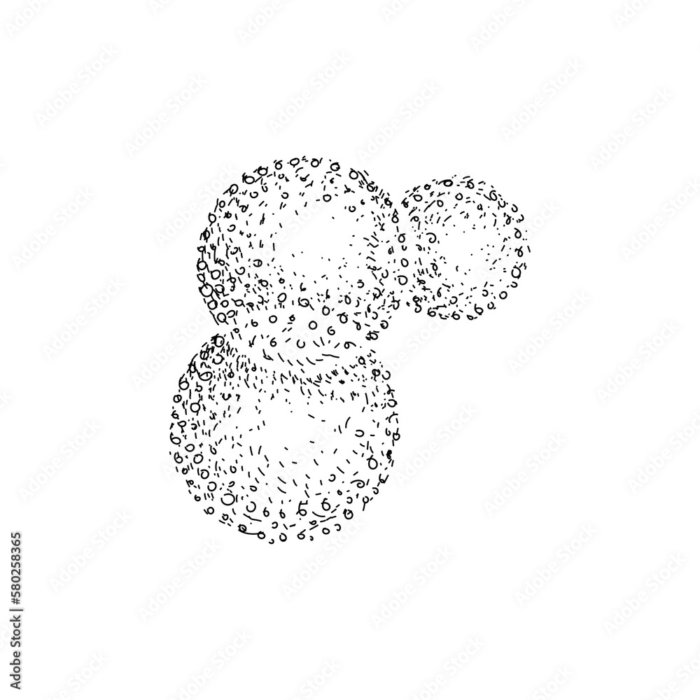 Landscape trees in terms of graphics hand drawn architectural design of ...