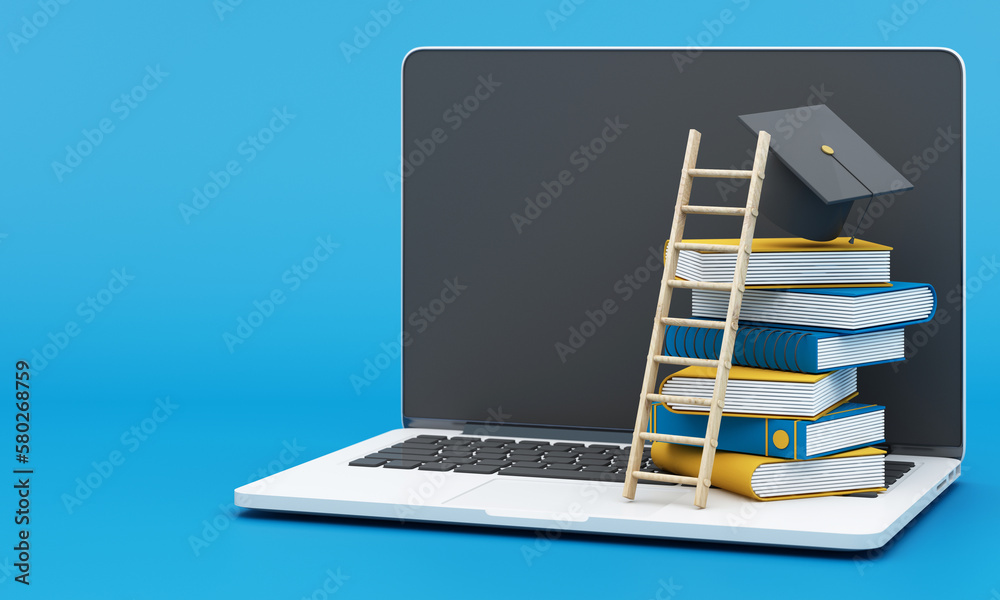 back to school concept and degree achievements from education. Minimal ...