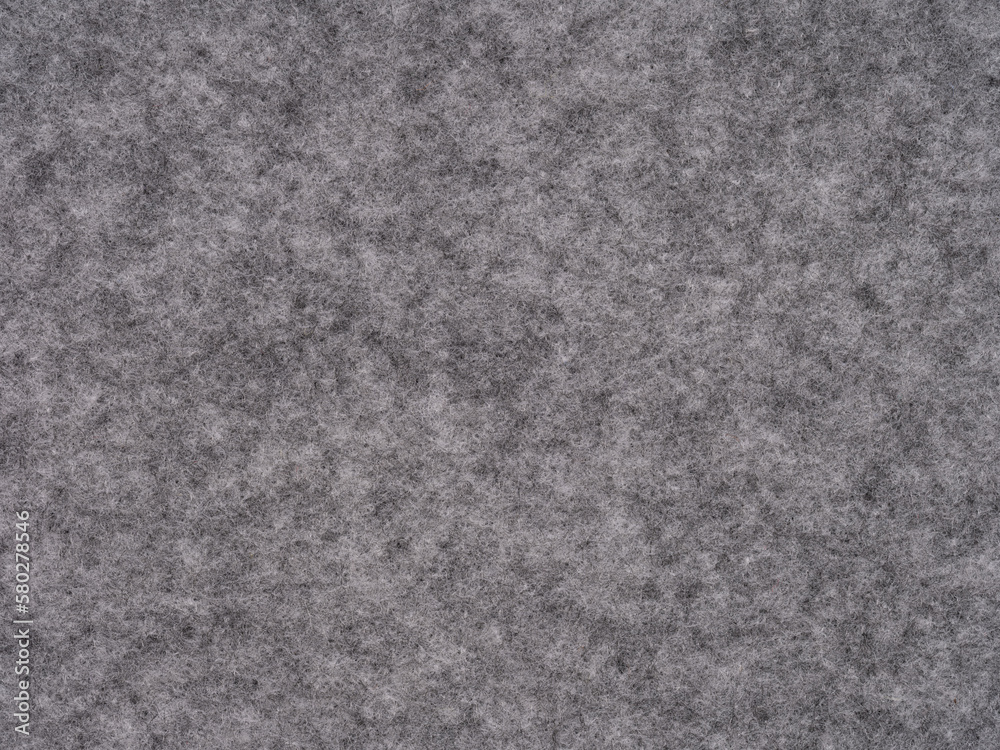 Soft grey felt material blank. Surface of felted fabric texture ...