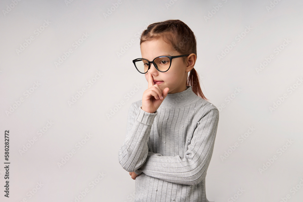 Baby Girl Thinking Face