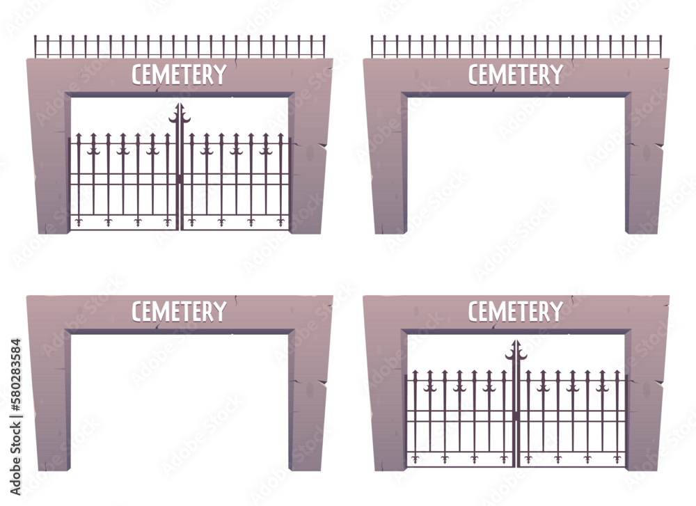 Cemetery Gates Vector