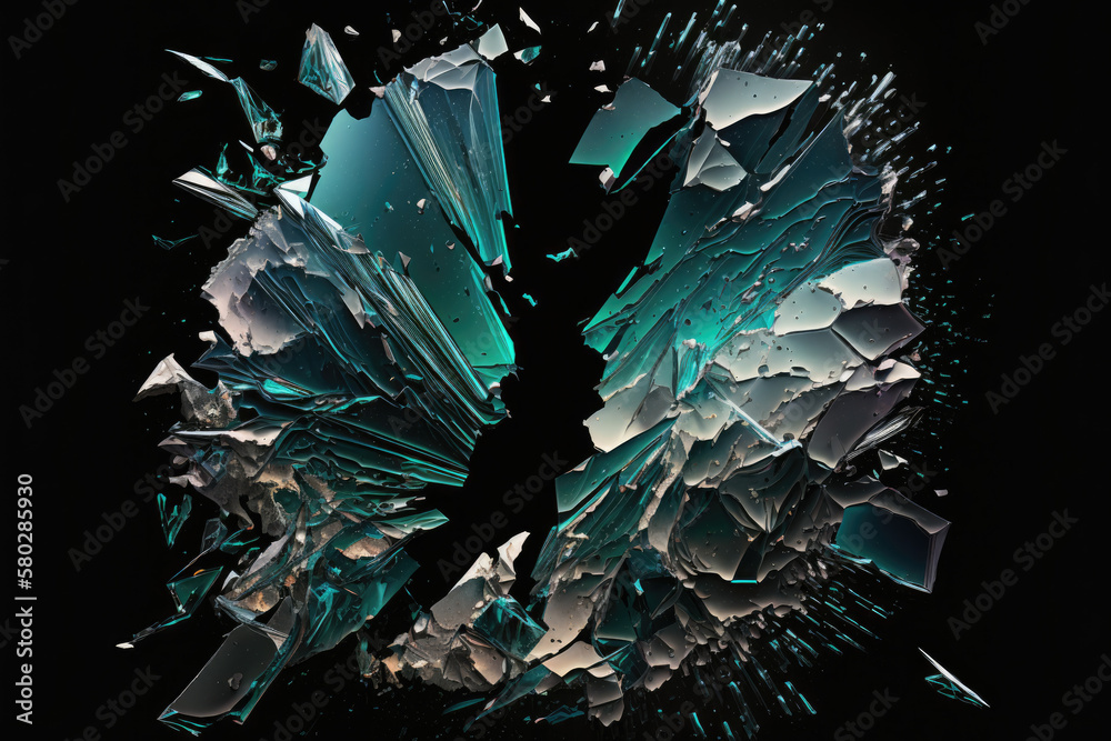 Explore the striking visual of broken glass on an album cover with our ...