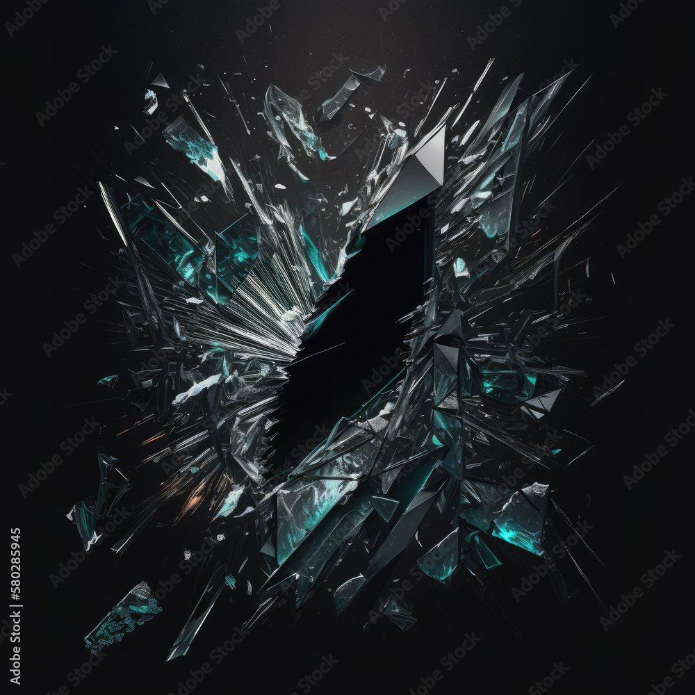 Explore the striking visual of broken glass on an album cover with our ...