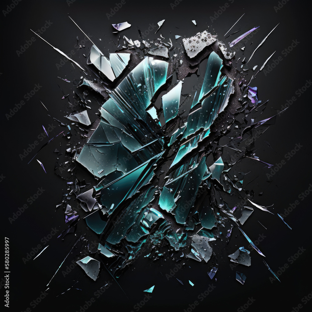 Explore the striking visual of broken glass on an album cover with our ...