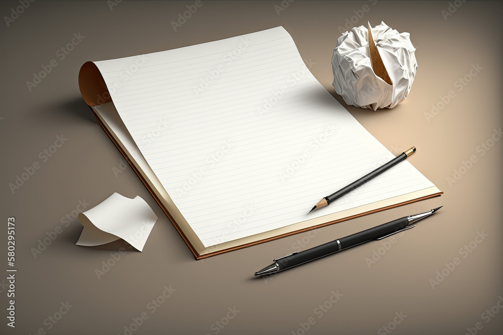 Pen And Paper Background