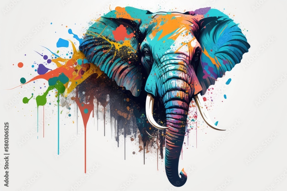 Abstract Elephant Head