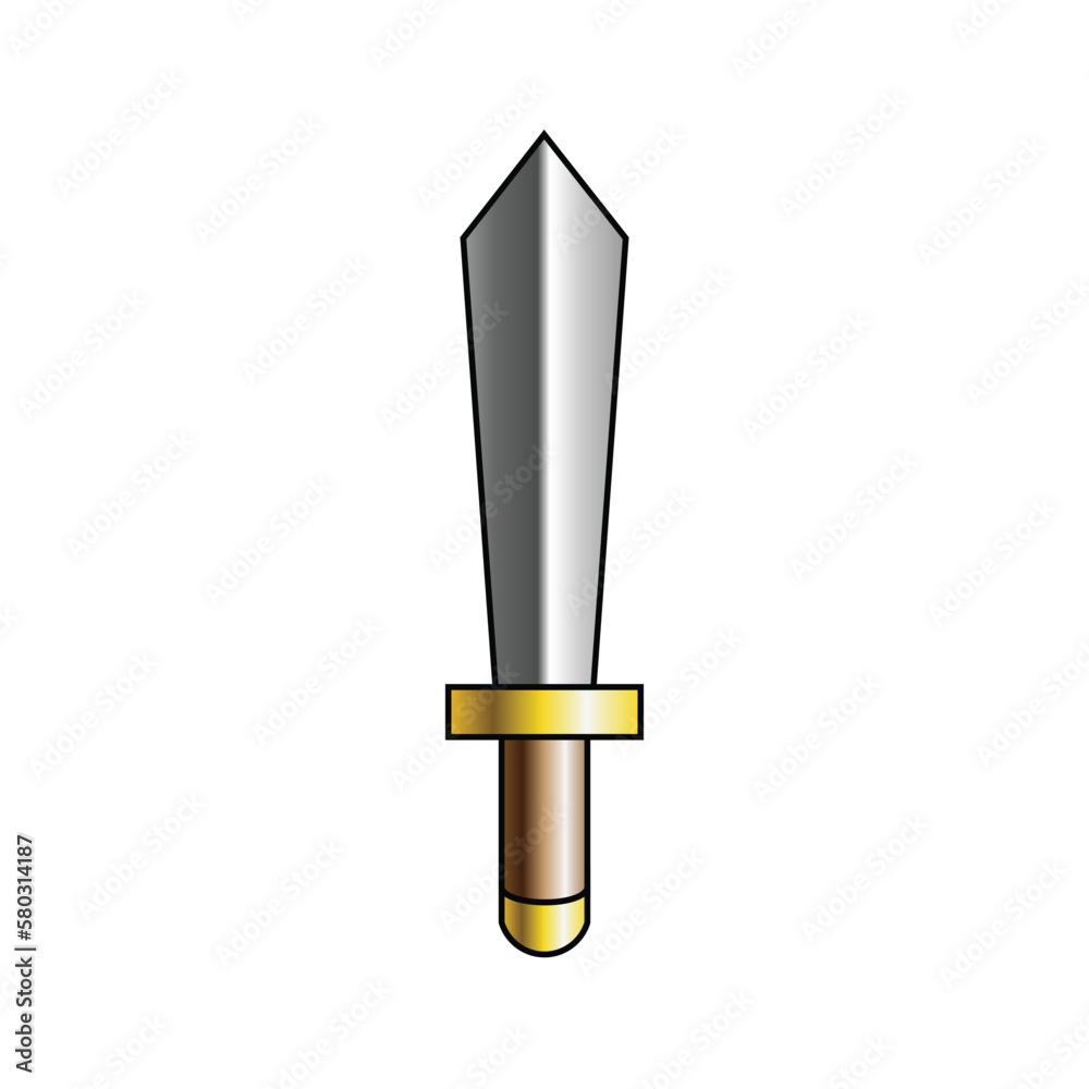set of sword vector isolated on white background. weapon, sword, knife ...