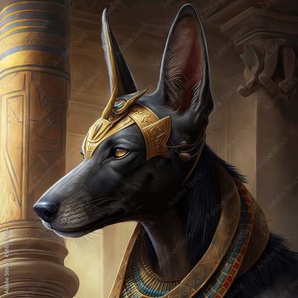 Anubis, the jackal-headed god of ancient Egypt, is a symbol of death ...