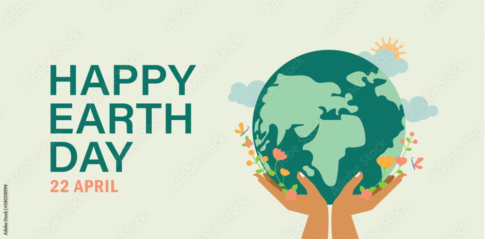 Hands holding globe, earth. Earth day concept. Saving the planet ...