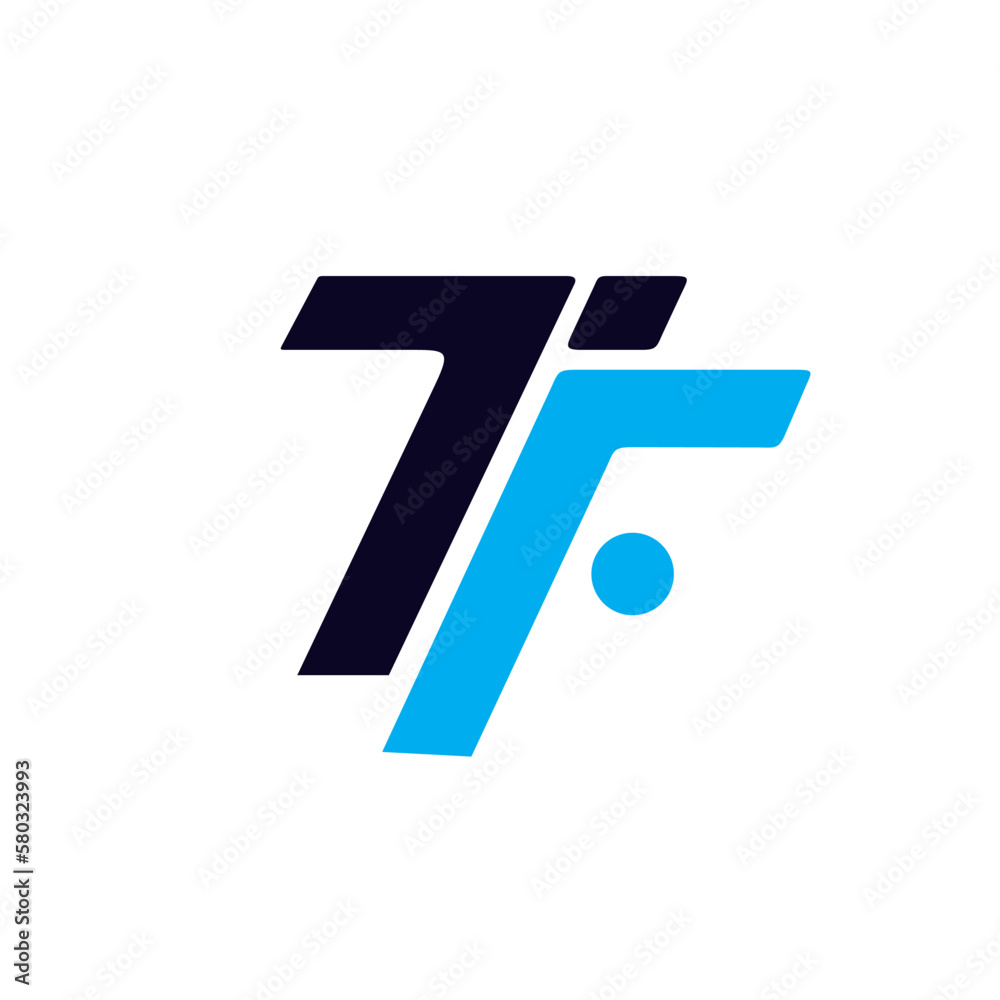 TF letter logo modern design to use as an app logo or a delivery ...