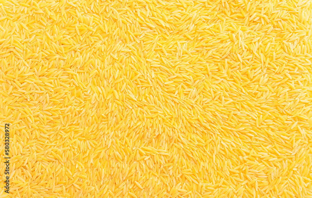 Background texture of dried risoni, orzo pasta. Italian cuisine. Durum ...