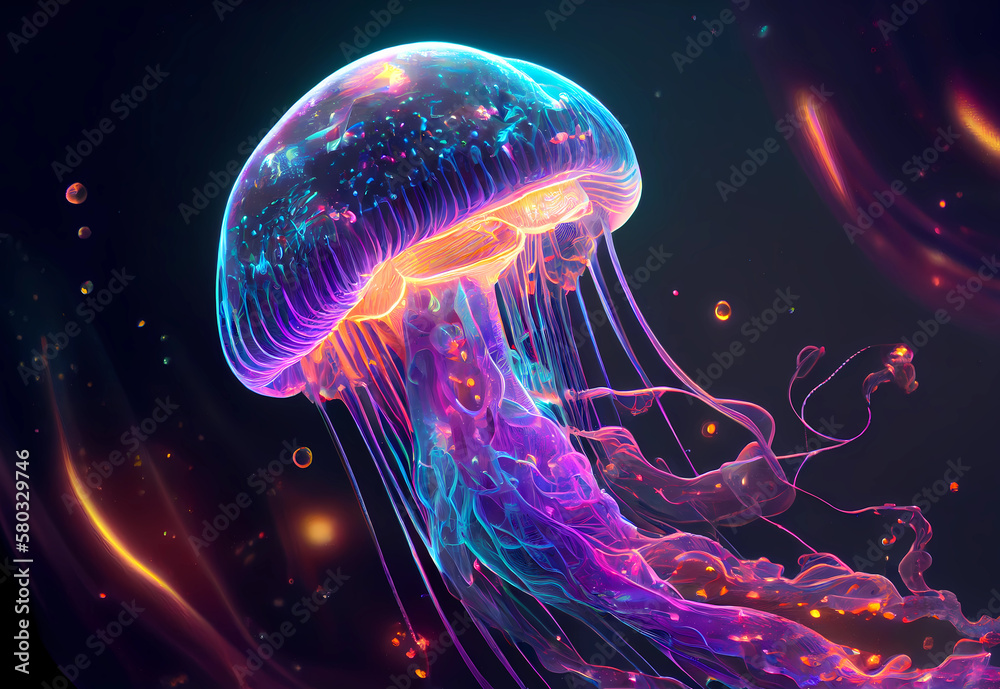 Neon Jellyfish