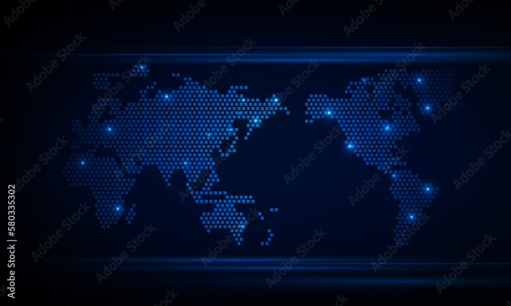 Abstract a scanning stream of binary code numbers on the monitor are ...
