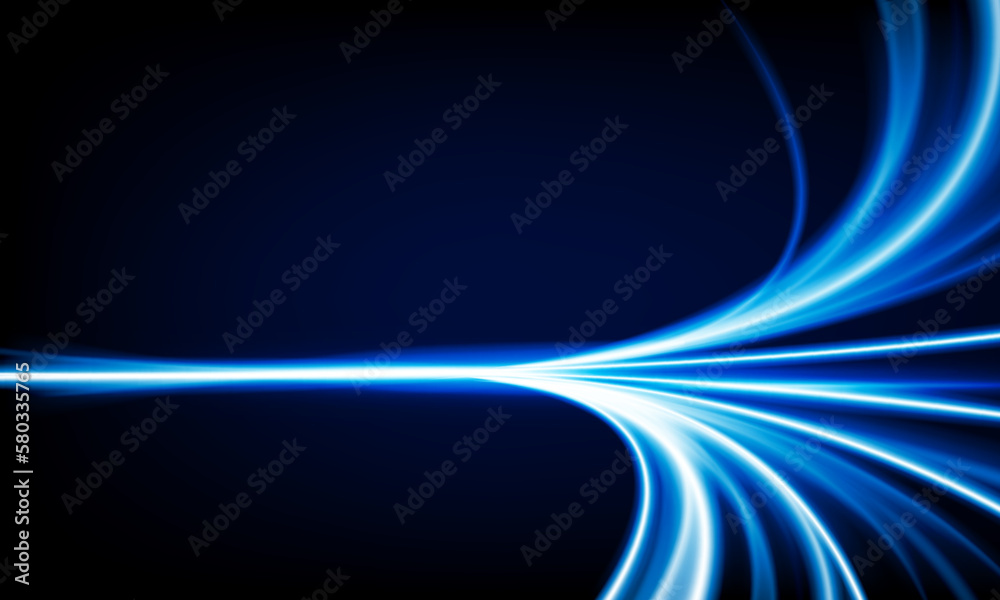 Abstract speed business start up launching product with Electric car ...