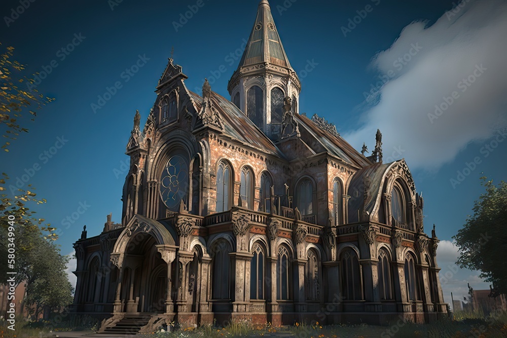 Illustration of a Time-worn grandeur: an awe-inspiring medieval ...