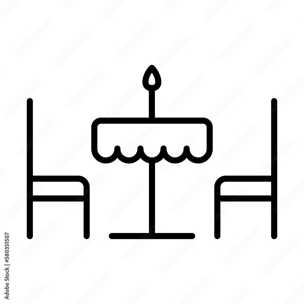 Dinning Room Icon Logo Design Vector Template Illustration Sign And ...