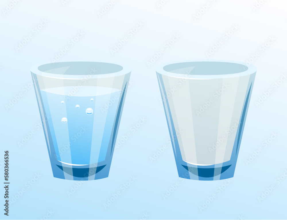 Empty Water Cup Clipart