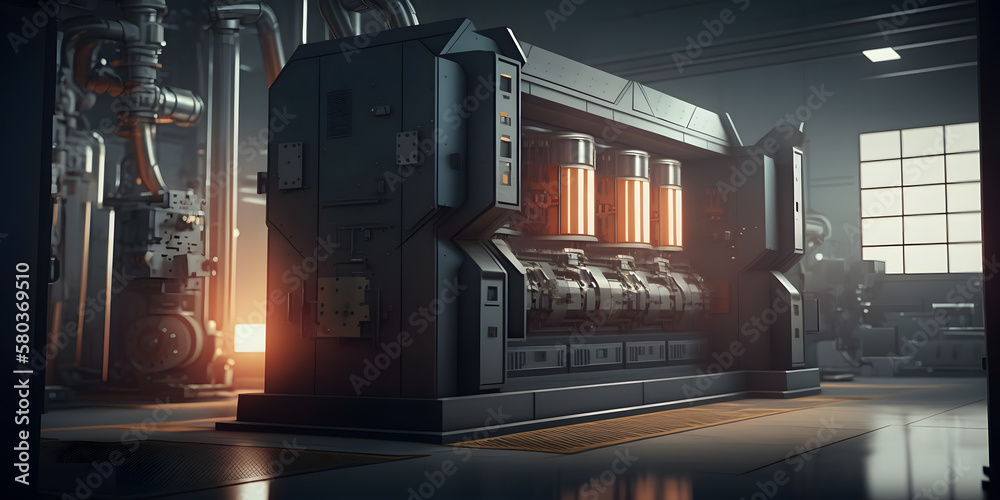 Macro Machine iron tools CNC cut of metal. Industrial banner ...