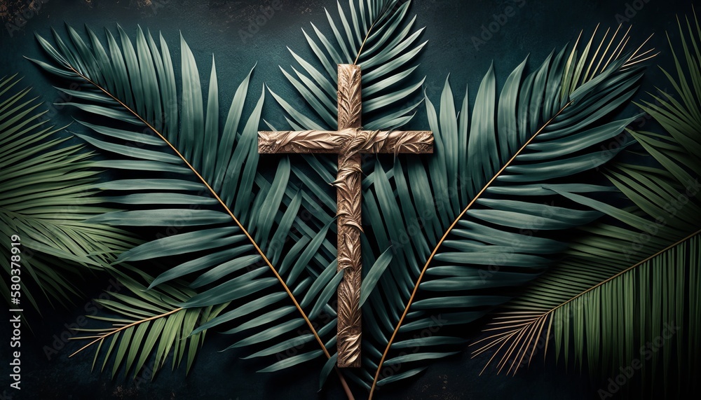 with AI generationPalm Sunday and Easter day signify the symbolism of ...