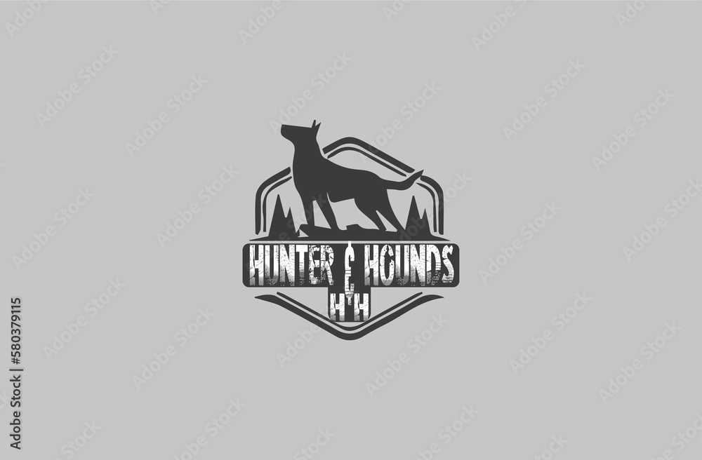 Inspirational hunter logo design. Hunter illustration for an icon ...