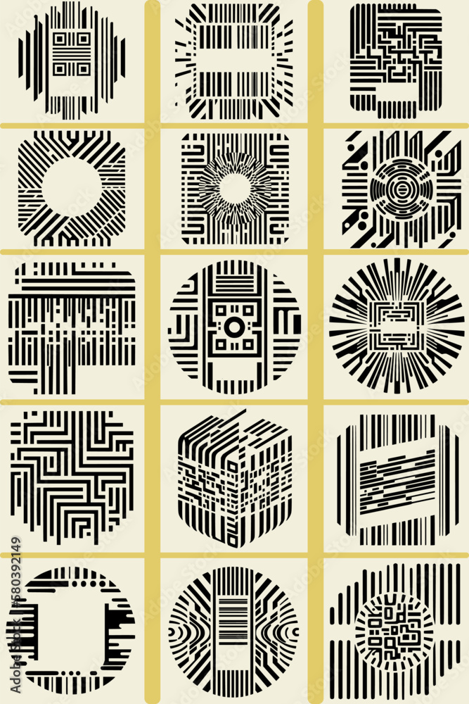 Vector QR Code and Barcode Mega-Set (15 works) for Business and ...