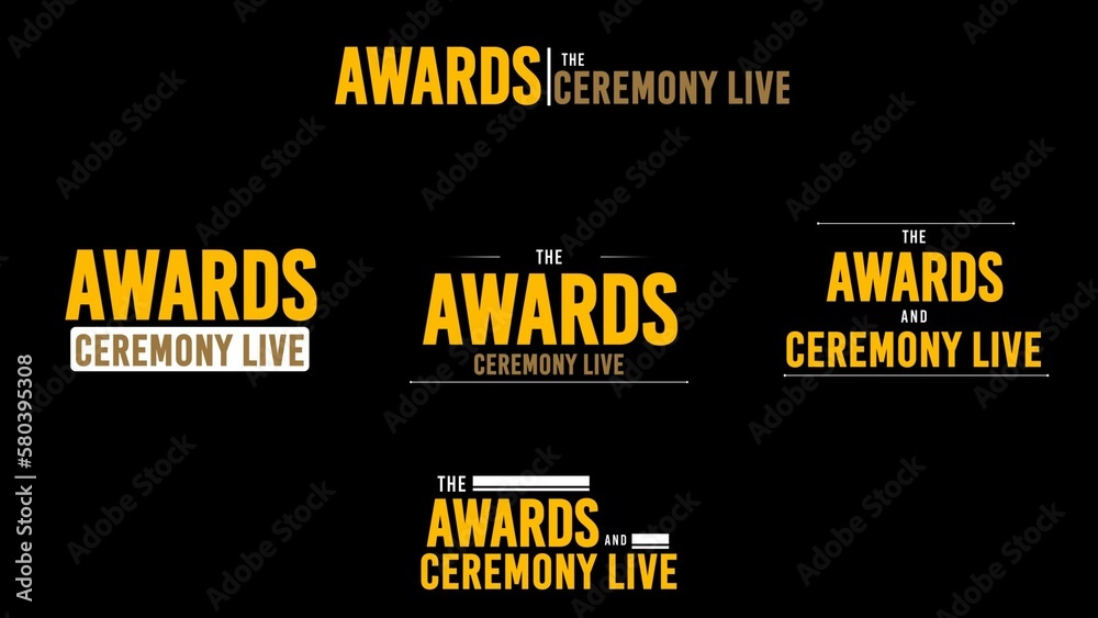 Award Titles Stock Template | Adobe Stock