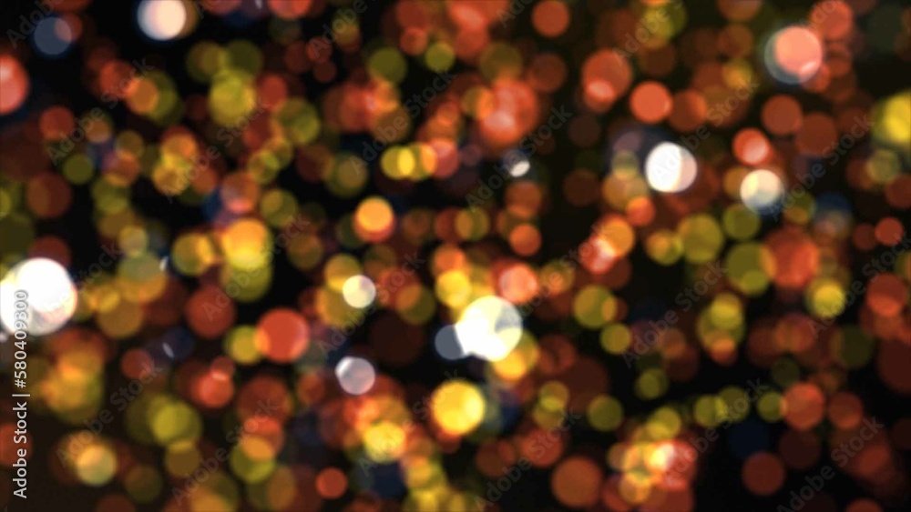 3 Colored Small Bokeh Lights Loop Overlay Stock Template | Adobe Stock