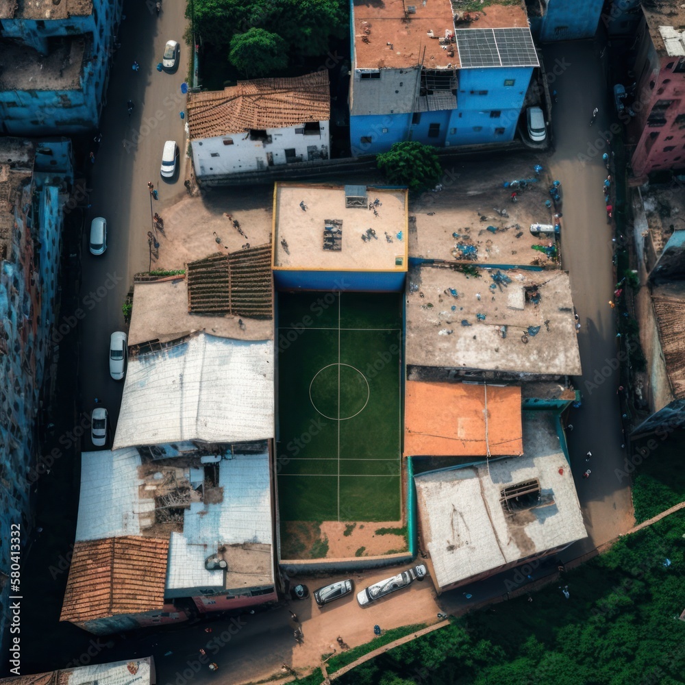 The Brazilian favela community is characterized by poverty, informal ...