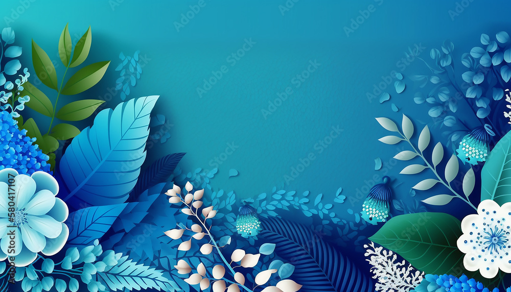 Ocean blue background for a summer event invitation, inspiration for a ...